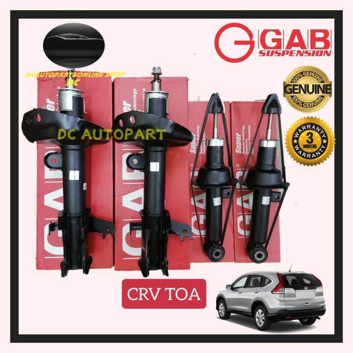 ORIGINAL GAB HONDA CRV SWA TOA 06-12Y FRONT OR REAR SHOCK ABSORBER 1PAIR / 2PCS | Lazada
