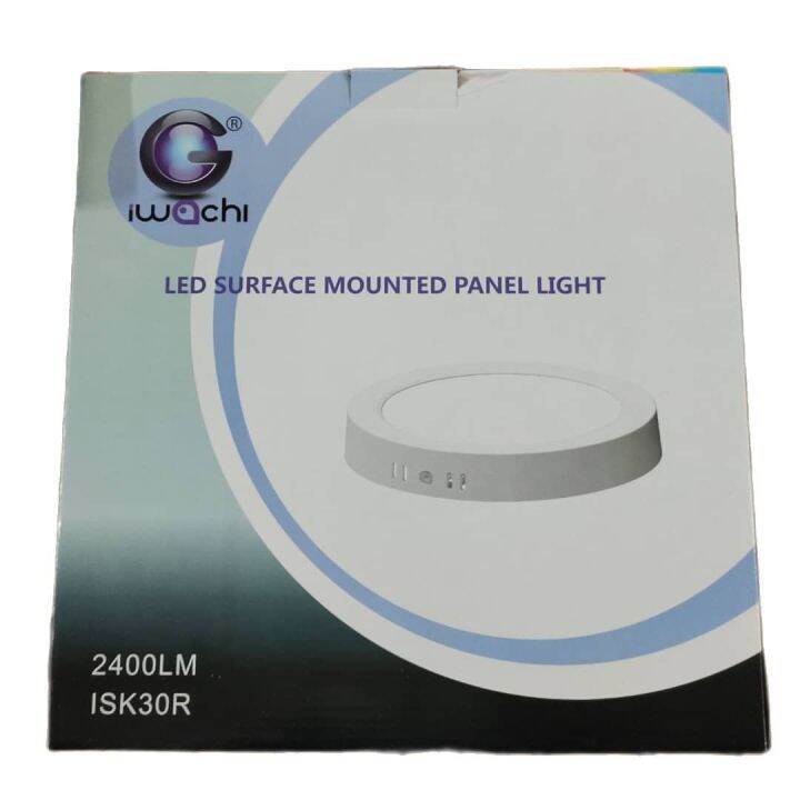 Iwachi 12" 30W LED Surface Downlight 6500K ( Round / Square ) | Lazada