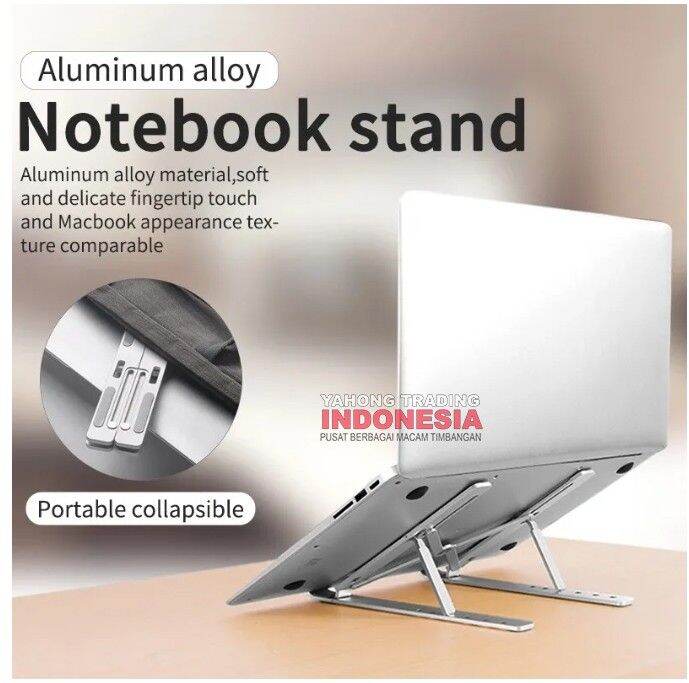 Dudukan Laptop Stand Alas Laptop Aluminium N3 | Lazada Indonesia