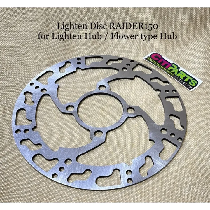 LIGHTEN DISC Raider 150 220mm for Flower Hub/ Gear Hub/ Lighten hub ...