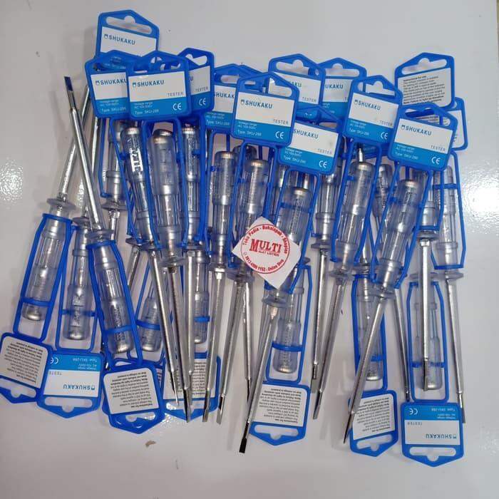 Obeng tespen Shukaku 18cm tes pen shukaku SKU-288 tester SNI | Lazada ...