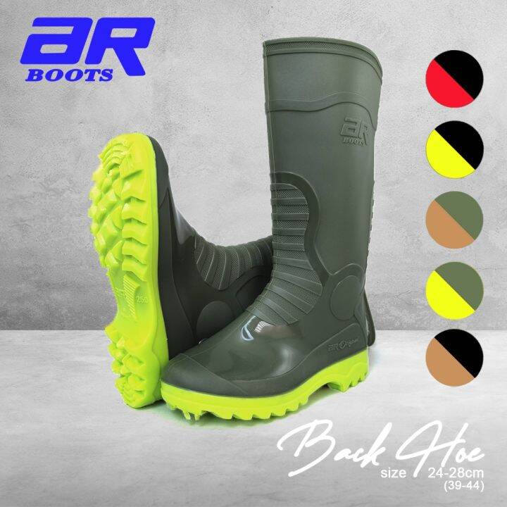 Boot Air/Hujan Anti Selip & Licin dan Tahan Banting AR Boots - BackHoe ...