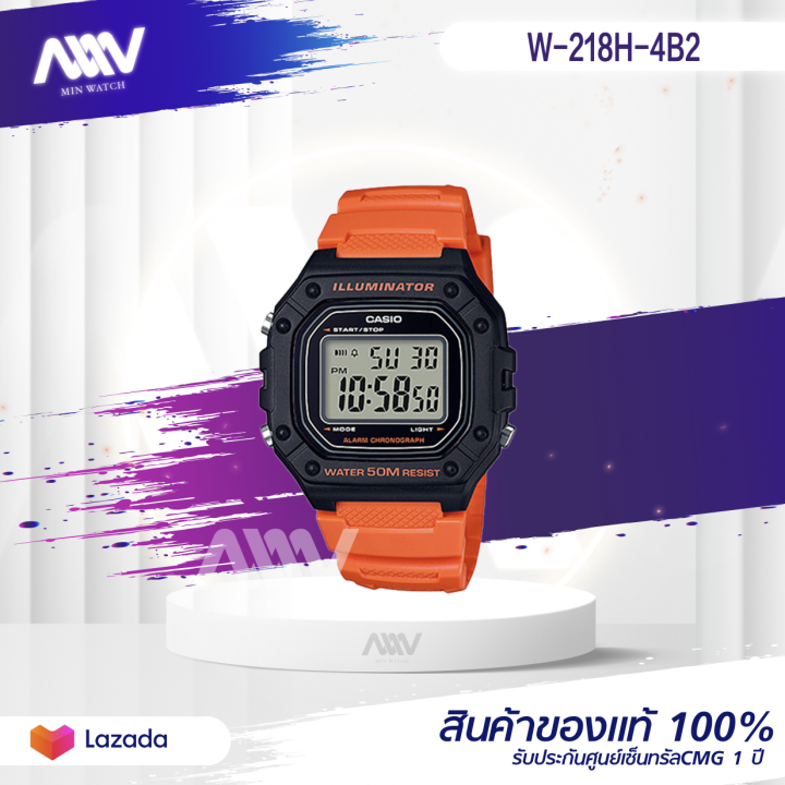 Casio Standardนาฬิกาข้อมือผู้ชาย/ผู้หญิง สายเรซิ่น รุ่น W-218,W-218H ...
