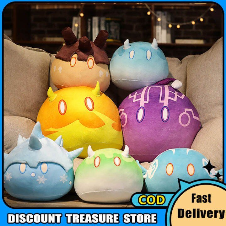 Slime Plushies Toys Genshin Impact Anime Stuffed Plush Doll For Fans ...