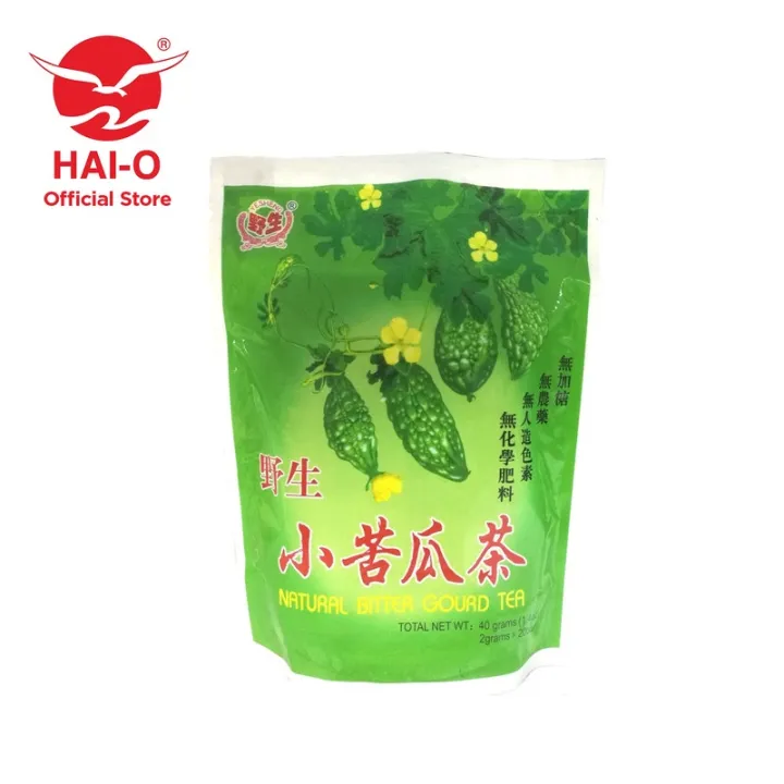 YE SHENG Natural Bitter Gourd Tea (2g X 20 sachets) 野生 小苦瓜茶 (2g X 20 ...