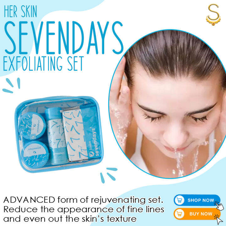 HerSkin Sevendays Exfoliating Set Rejuvenating, Renew Skin, Micro ...
