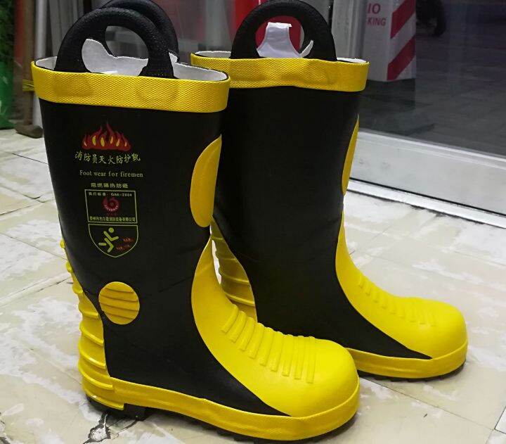 Firefighter Safety Rubber Boots | Lazada PH