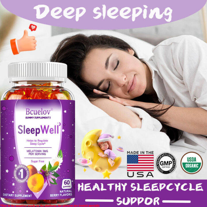bcuelov Gummy Bears - Helps you fall asleep naturally and provides ...
