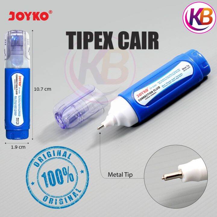 Tipex Joyko Cair CF-S209 / Correction Pen Tipex Tipe-x Metal Tip / Tipex Cair Correction Fluid ...