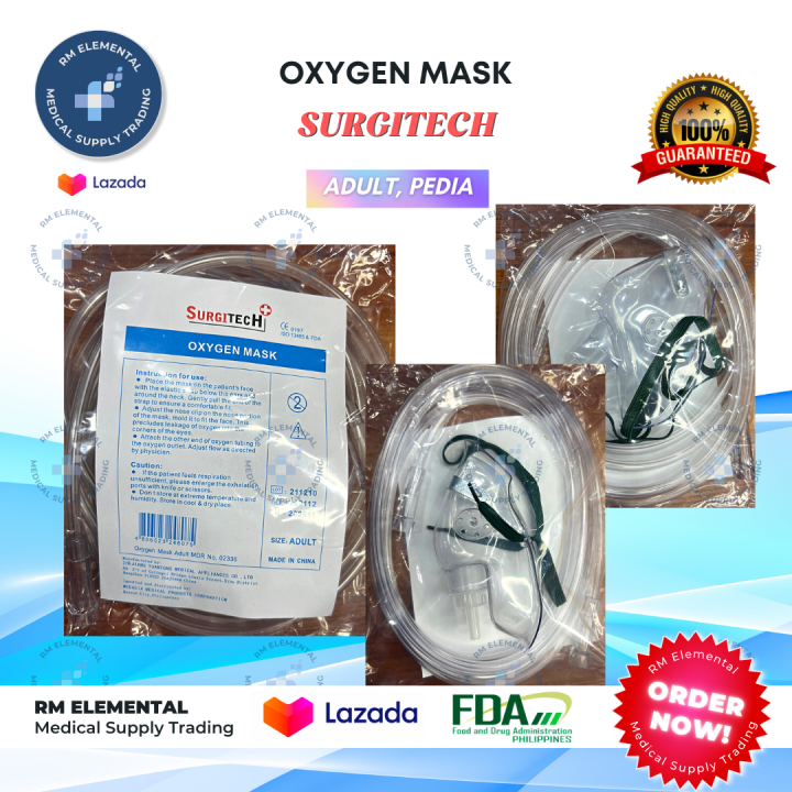 Surgitech Oxygen Mask (Adult / Pedia) | Lazada PH