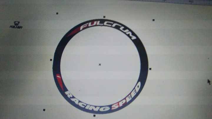 stiker decal rims fulcrum racing speed isi 8 lebar 2cm (stiker fulcrum ...