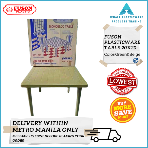 Fuson Plasticware Table 20x20 | Lazada PH