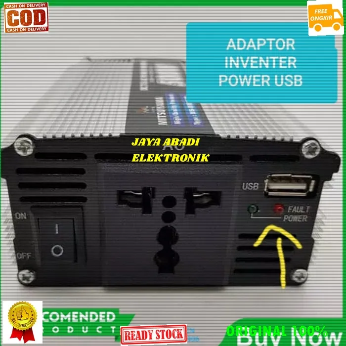 GE227 mitsuyama ori 100% adaptor power Inverter adapter 12v DC to AC ...