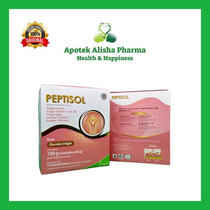 PEPTISOL 189 gr - Peptisol Susu Protein Tinggi Untuk Dewasa / Masa ...
