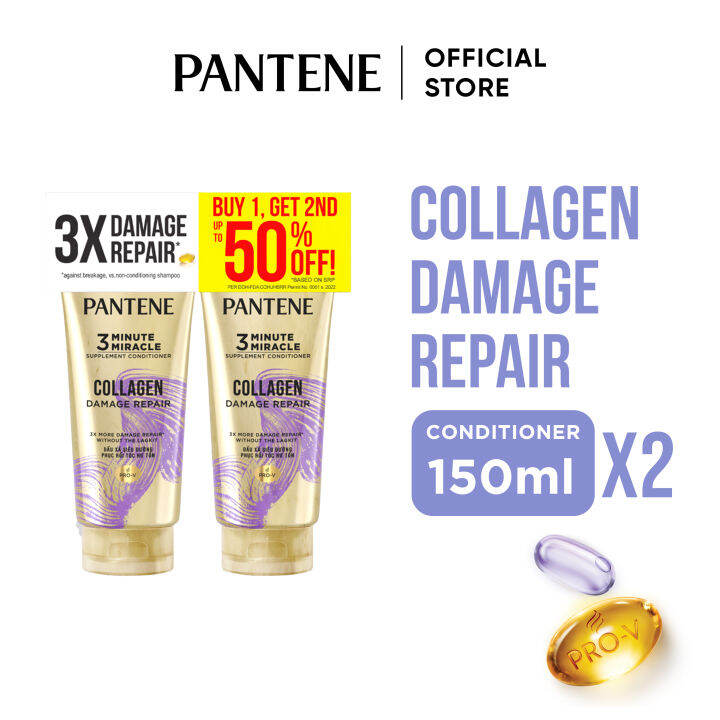 Pantene 3MM Collagen Repair Conditioner 150ml Duo/Trio | Lazada PH