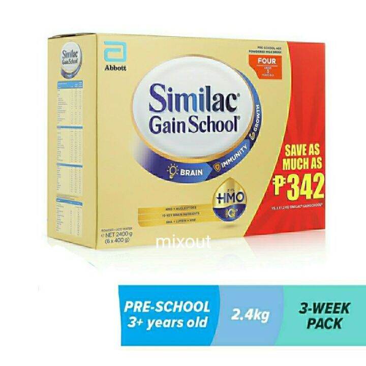 【COD】 Similac Gain School 2400g Abbott Formula Powder Milk Drink ...