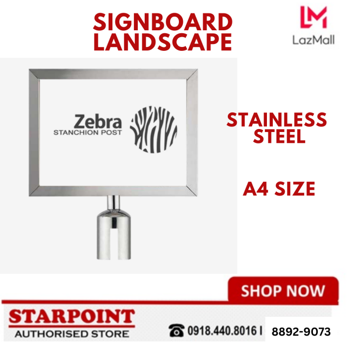 LANDSCAPE SIGNBOARD A4, SILVER /GOLD/ BLACK | Lazada PH