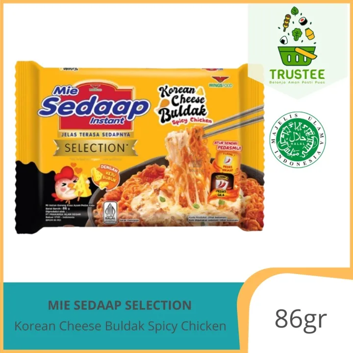 Mie Sedaap Instan Goreng Korean Cheese Buldak Spicy Chicken Keju Pedas ...