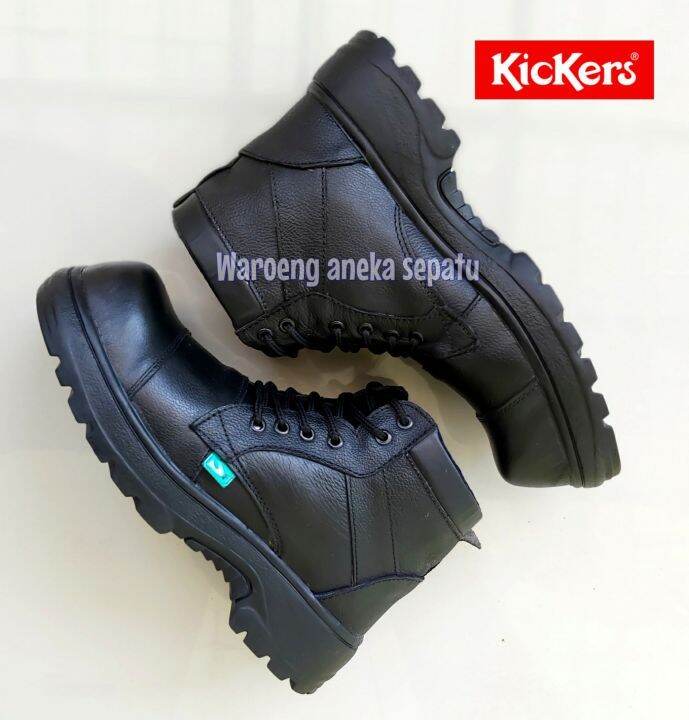 Sepatu Boots Pria Kulit Kickers Ujung Besi / Safety Boots Terlaris dan ...