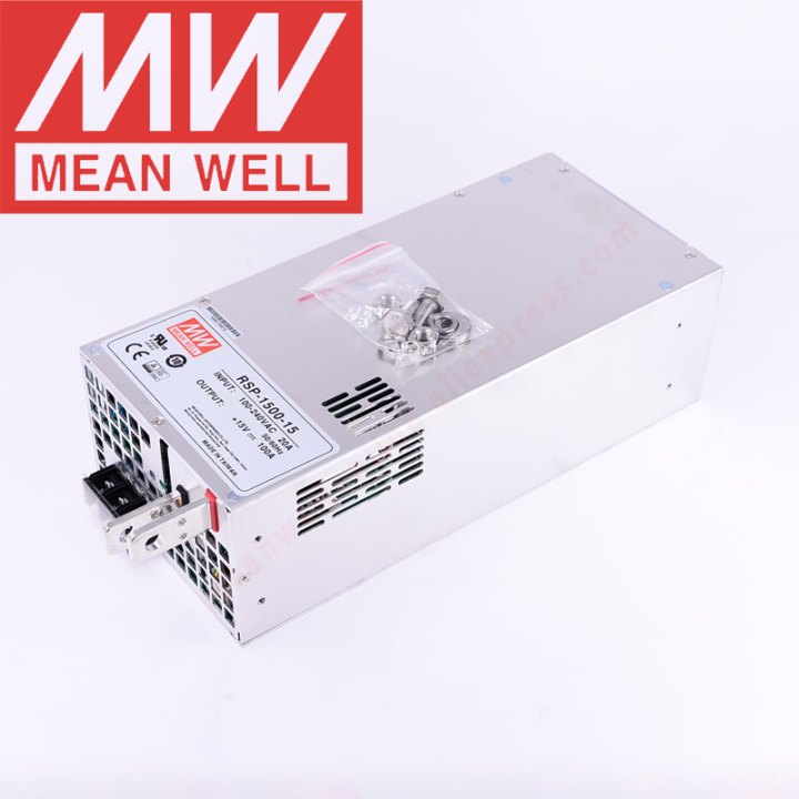 Original Mean Well RSP-1500 Series meanwell 5V 12V 15V 24V 27V 48VDC 1500Watt Single Output with ...
