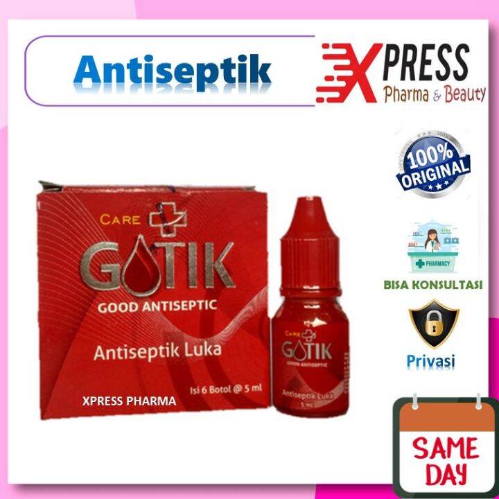 ⚡XPRESS⚡ Gotik Antiseptik Luka / Sariawan Tetes Antiseptic | Lazada ...