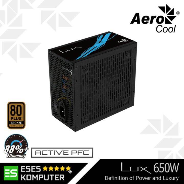 PSU Aerocool LUX 650W - 650 Watt 80 Plus Bronze / 80+ Bronze | Lazada ...