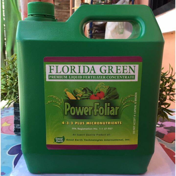 Florida Green Power Foliar Fertilizer Concentrate 1gallon | Lazada PH