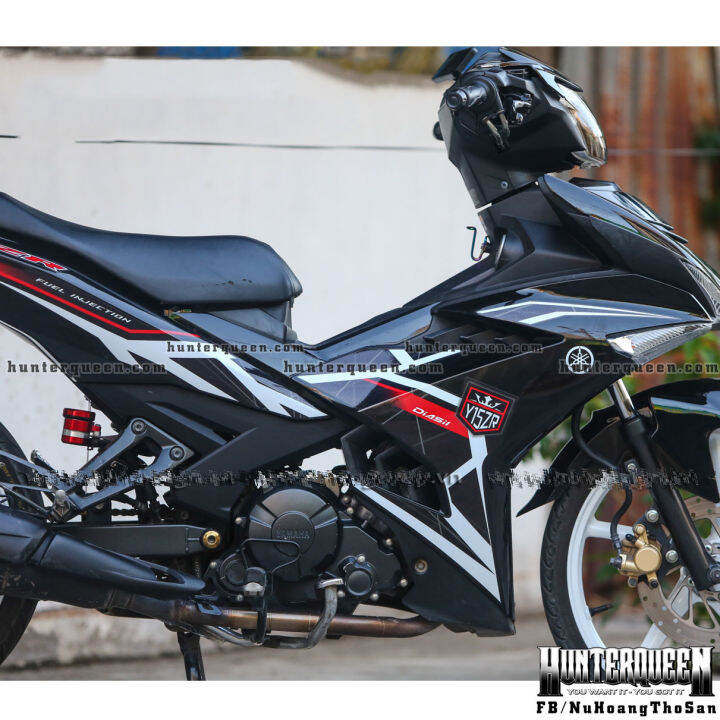 Tem rời cao cấp Y15ZR hot nhất 2022. Dán xe đen cực ngầu. Decal kích thước chuẩn, không bay màu ...