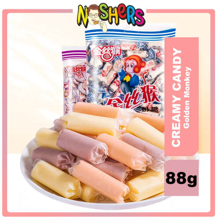 Noshers Golden Monkey Soft Candy Milk Candy Edible Wrapper Imported ...