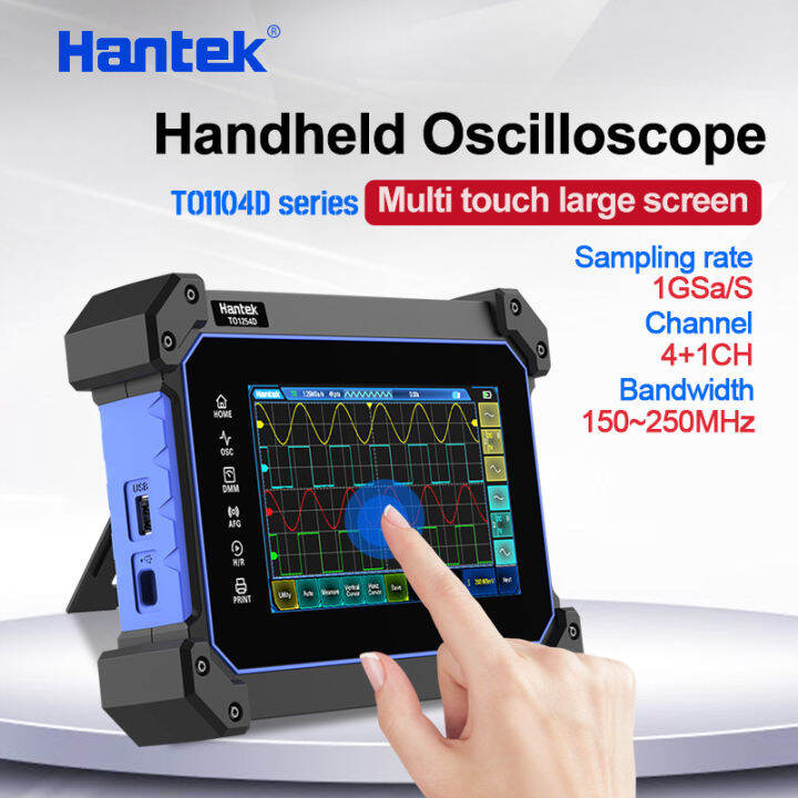 Hantek TO1254D Touch Screen Digital Oscilloscope 4CH Portable Tablet ...