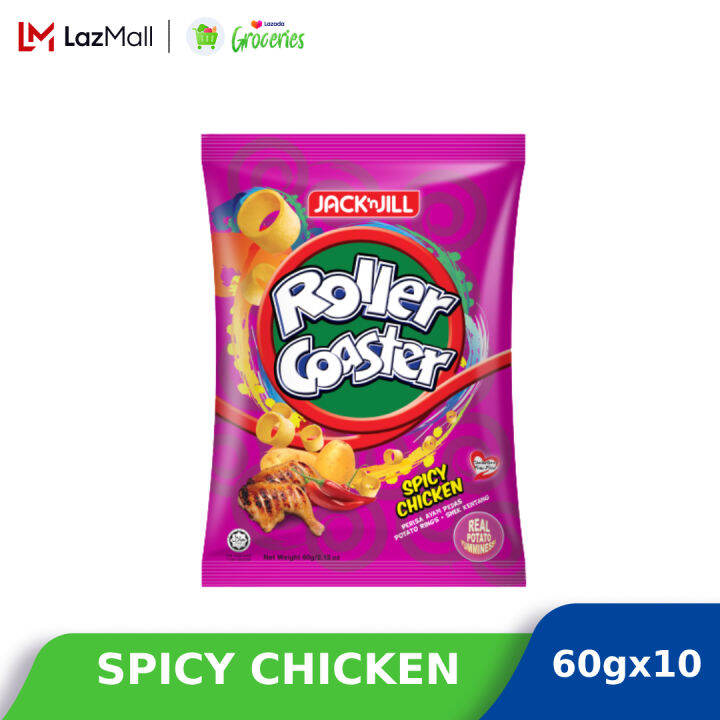 Jack'nJill Roller Coaster Spicy Chicken 60g x 10 | Lazada