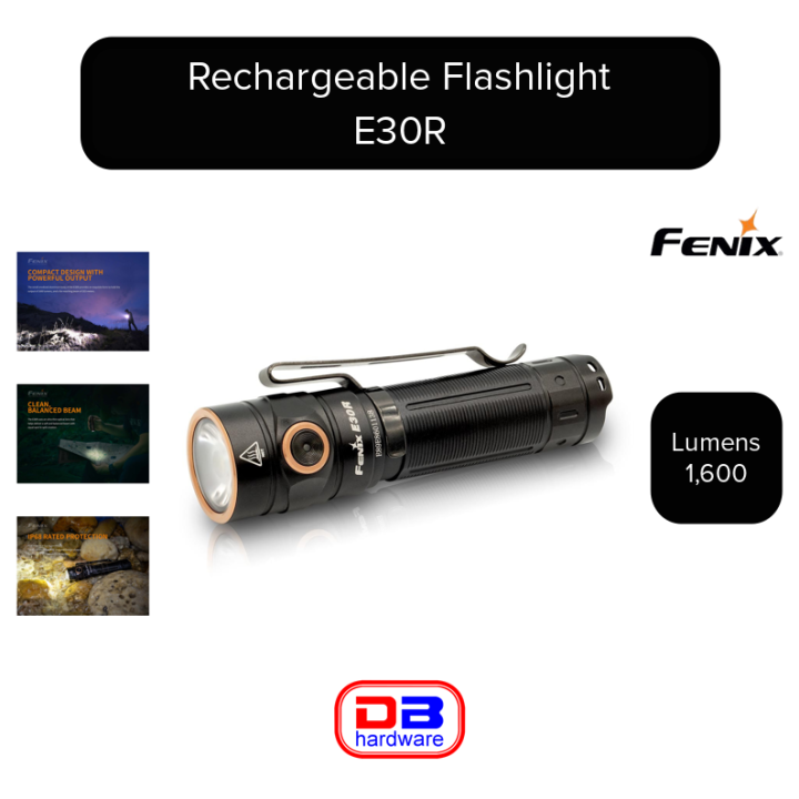 Fenix Rechargeable Flashlight E30R | Lazada