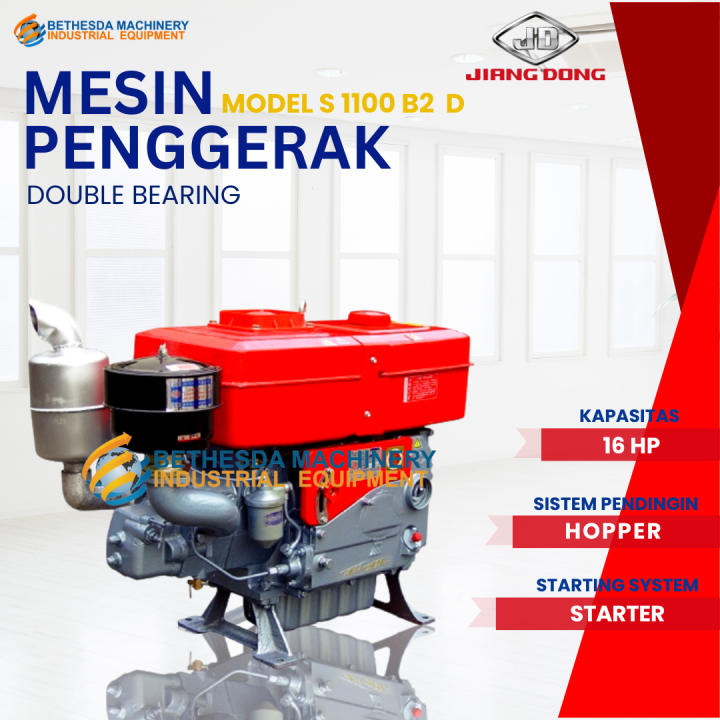 Mesin Penggerak 16 Hp Jiangdong Mesin Diesel 16PK Engine S 1100 B2 D Hopper Starter | Lazada ...
