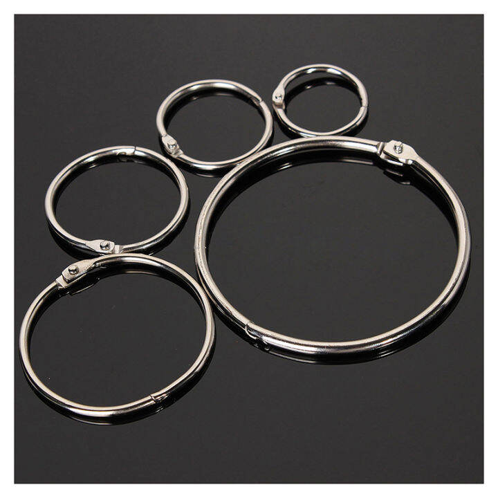 10 Hinged Rings Metal Binder Craft Split Hinge For Scrapbooking Photo ...