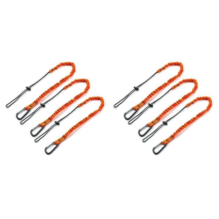 Tool Lanyard,6 Pcs Safety Lanyard with Carabiner,Shock Absorbing Safety ...