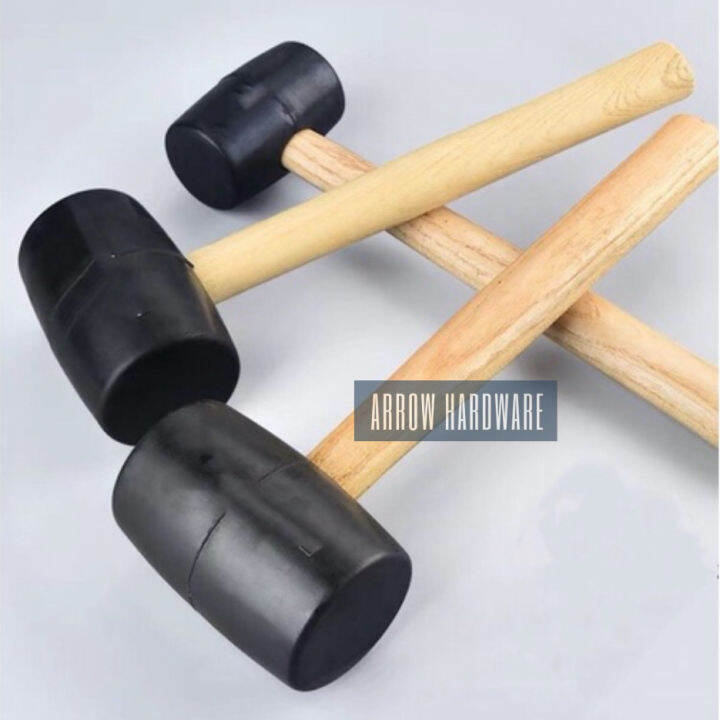 NEXA Rubber Mallet Double Faced Soft Hammer with Wooden Handle Maso ...