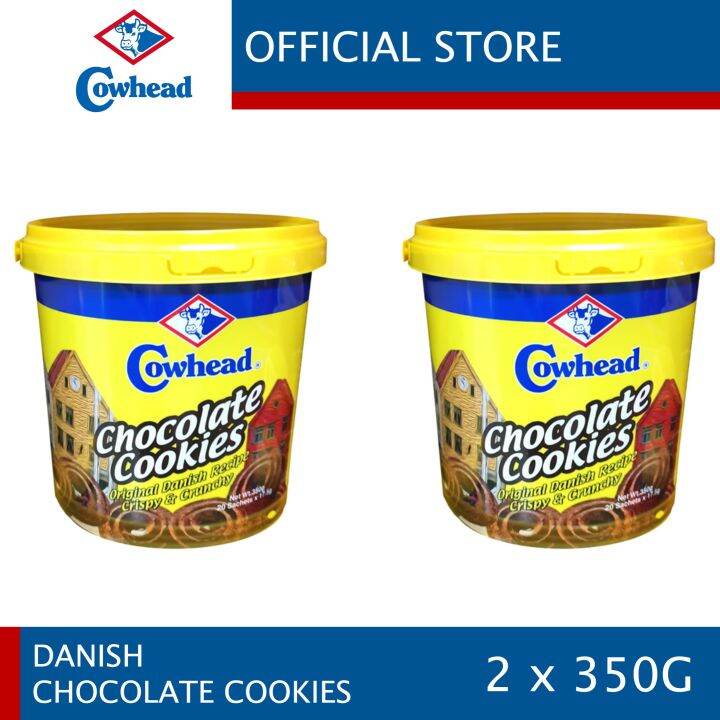 Cowhead Chocolate Cookies Bucket 350g X 2 [Cowhead - Fresh Milk - UHT ...