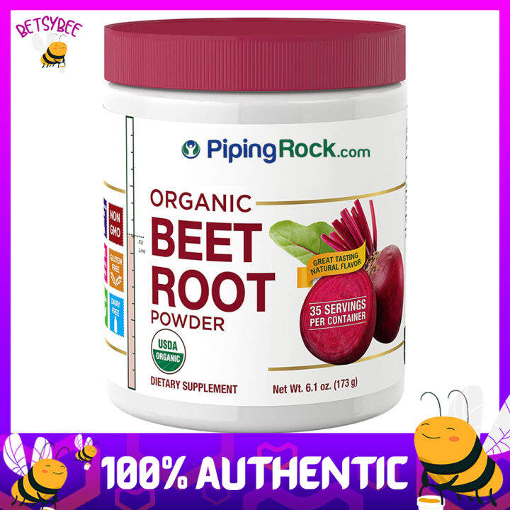 Piping Rock Ultimate Organic Beet Root Performance Powder 6.1 oz ...