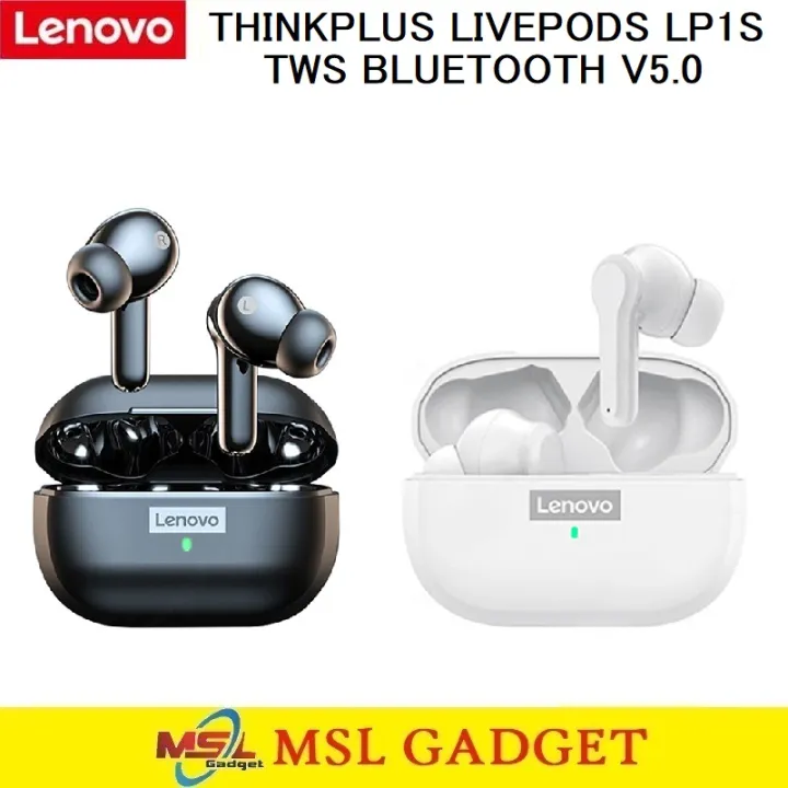 Lenovo Thinkplus LivePods LP1S Headset Bluetooth TWS Wireless Earbuds | Lazada Indonesia