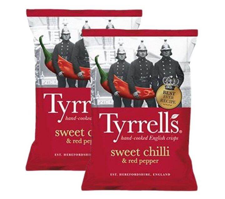 Tyrrells Sweet Chilli & Red Pepper ไทร์เรลส์ มันฝรั่งทอดกรอบ รสพริกหวาน ...