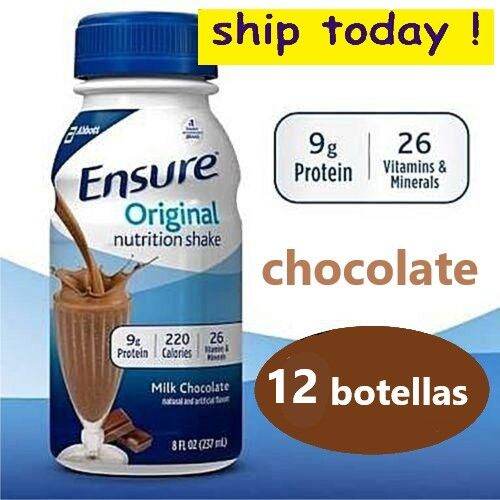Ensure Original Milk Chocolate Shake 237ml / 8 fl oz Bundle of 12 ...