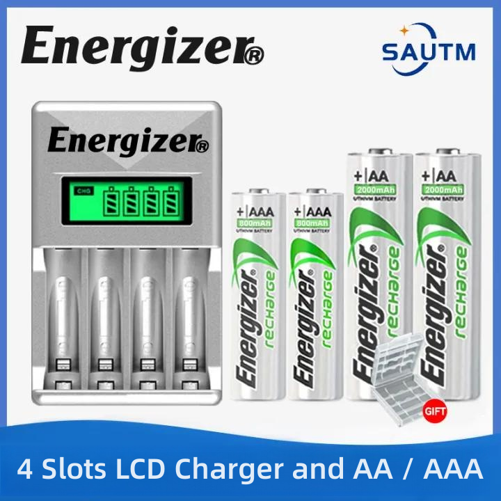 Energizer AAAAA NiMH rechargeable battery Energizer 4 Slots LCD Display ...