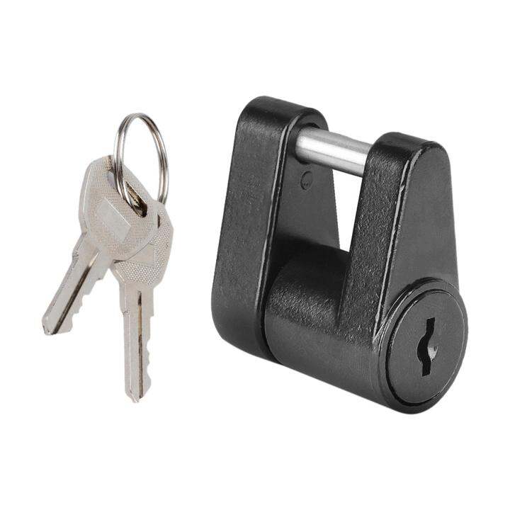 Trailer Hitch Coupler Lock with 2 Keys 1/4 inch Pin 3/4 inch Span for ...