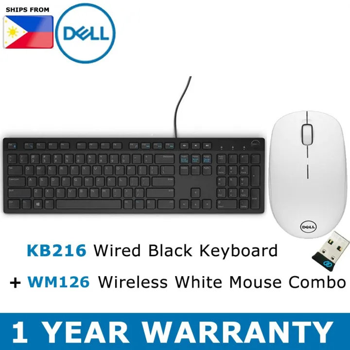 Dell kb216 / km117 chocolate keyboard MS116 USB Optical Mouse Combo ...