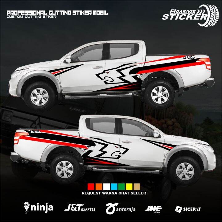 Stiker mobil hilux triton cutting stiker body samping all mobil hilux ...