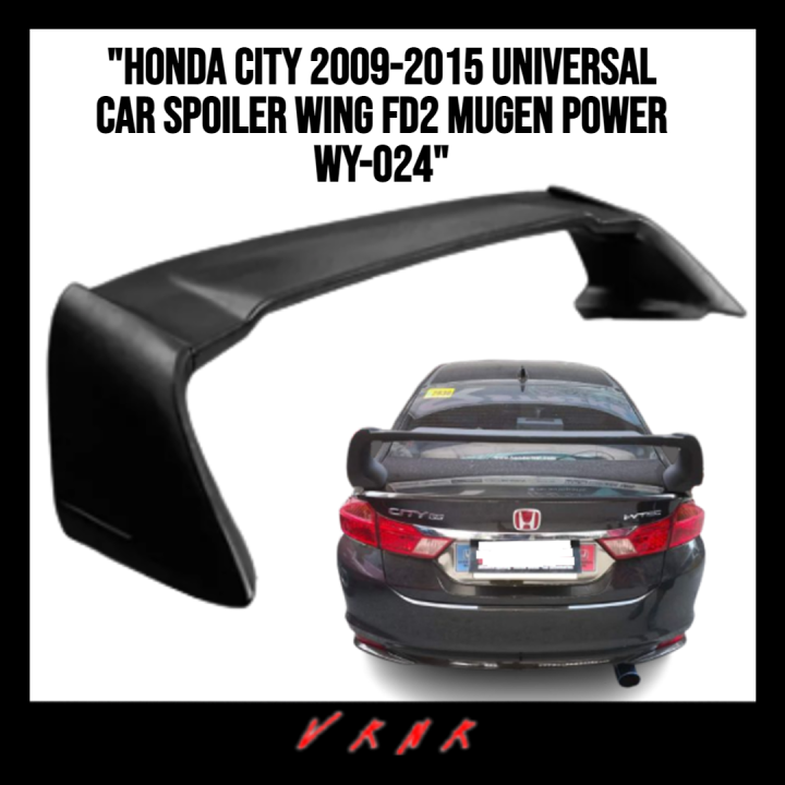 "HONDA CITY 2009-2015 UNIVERSAL CAR SPOILER WING FD2 MUGEN POWER WY-024 ...