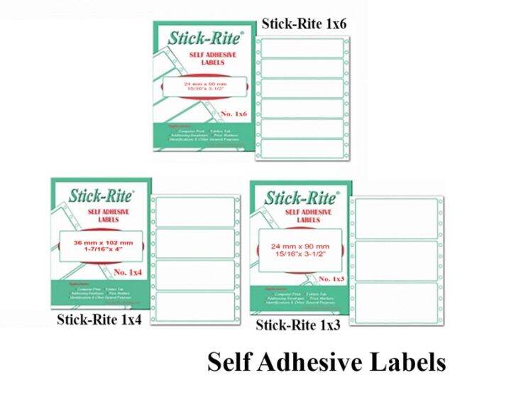 Stick-Rite Self Adhesive Labels | Lazada PH