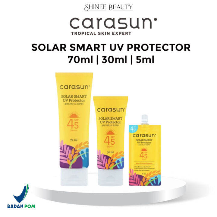 [BPOM] CARASUN Solar Smart UV Protector SPF 45 PA++++ | Sachet 8mL ...
