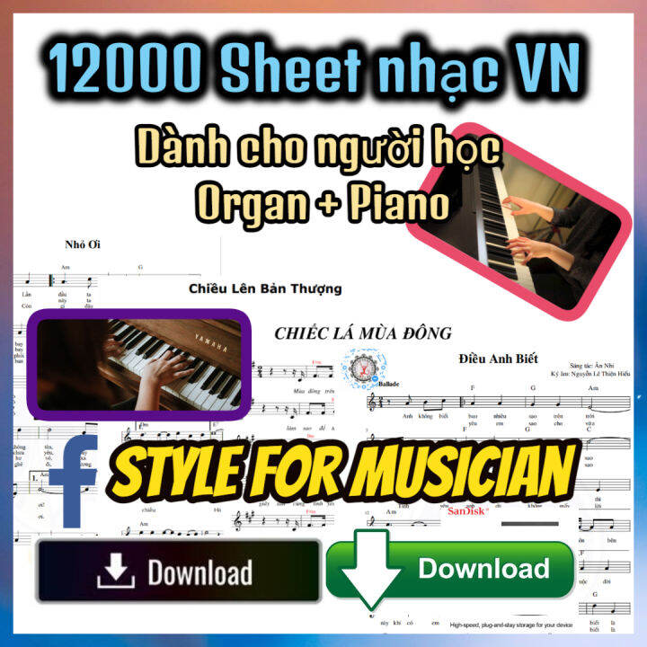 12000 File Sheet Nhạc Việt Nam Dành Cho Người Học Organ Và Piano ...