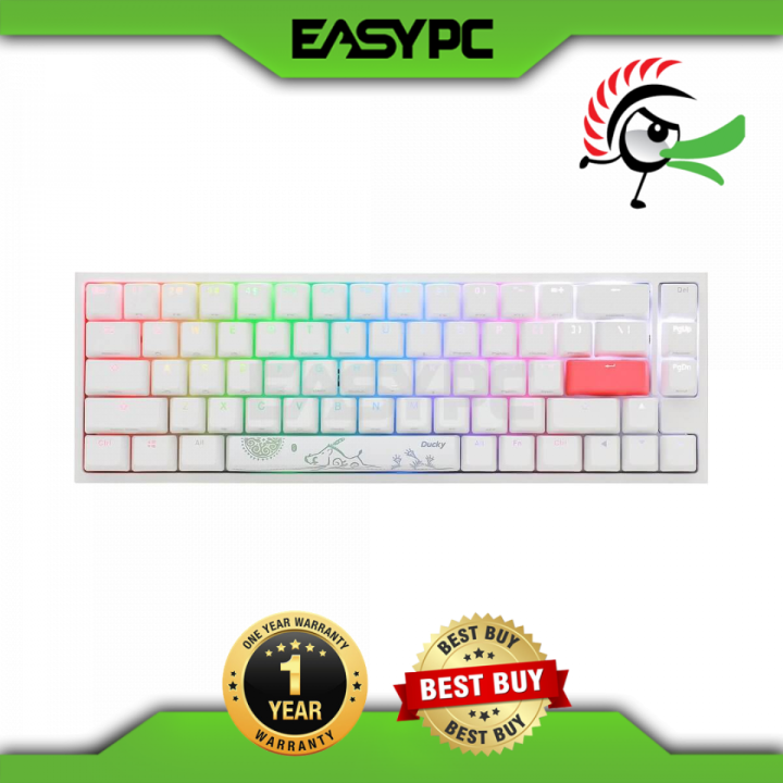 Ducky One 2 SF RGB DKON1967ST-SUSPDWWT1 MX Silent Red Mechanical ...